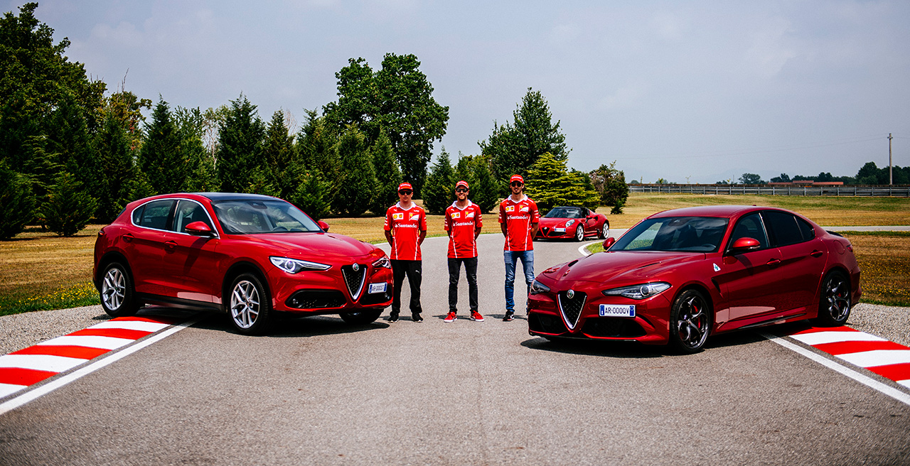 Τρεις πιλότοι F1 και τρεις Alfa Romeo Giulia Q [video] | Drive