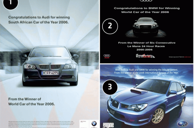 BMW vs Audi vs Mercedes billboards war [gallery] | Drive